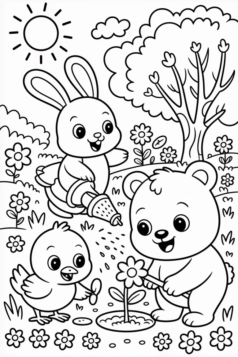 100+ Preschool Coloring Pages 🎨 Free Printable Fun & Learning