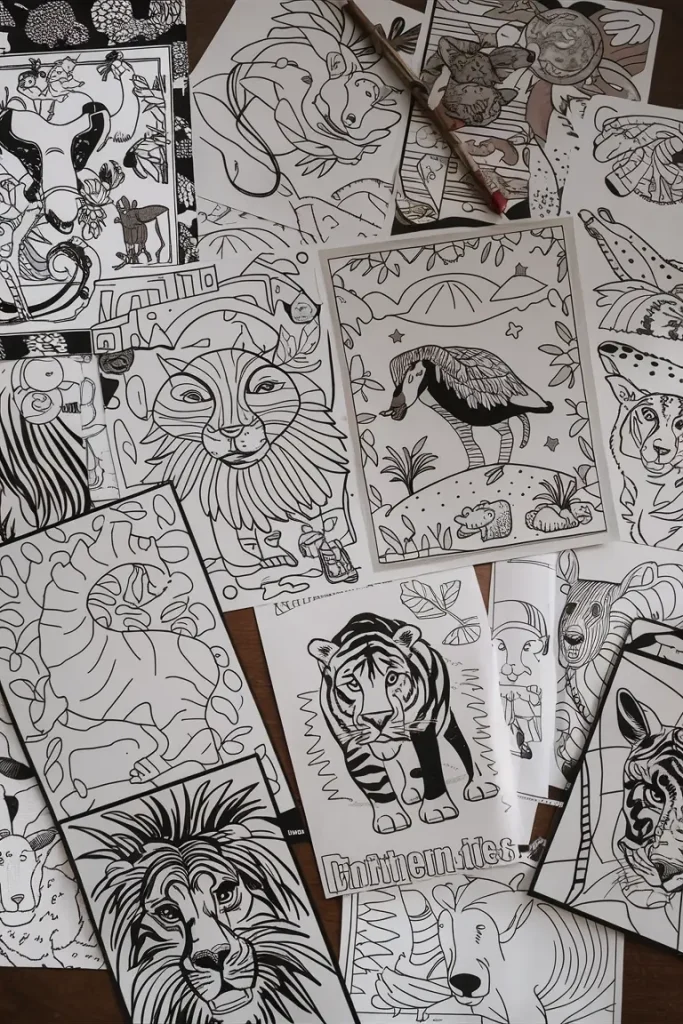 Fun Zoo Animal Coloring Pages – Free Printables for Kids