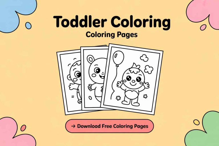 👶 Toddler Coloring Pages | Free Printable & Fun Learning Sheets 🎨
