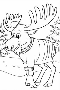 40+ Moose Coloring Pages 🦌🎨 | Free & Fun Printables 2025