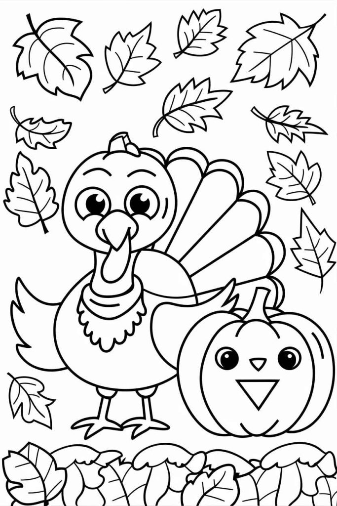 21+ Must-Have Thanksgiving Coloring Pages for Kids Printable PDF!