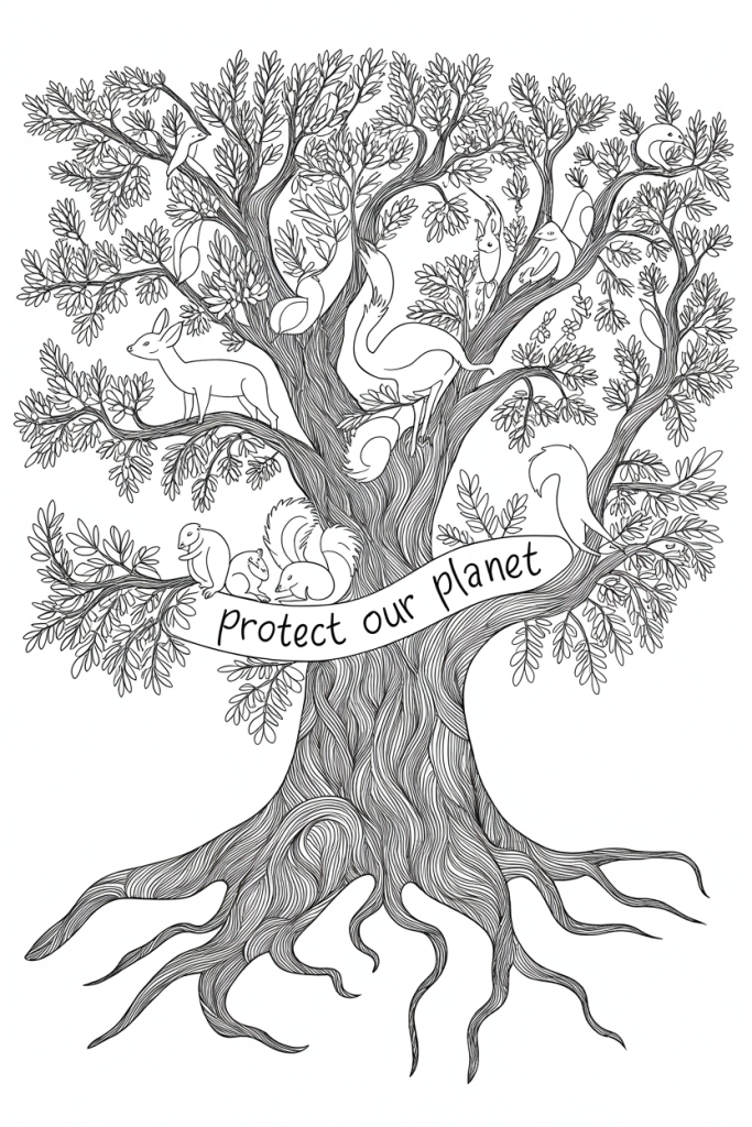 30+ Nature Coloring Pages Printable for All Ages