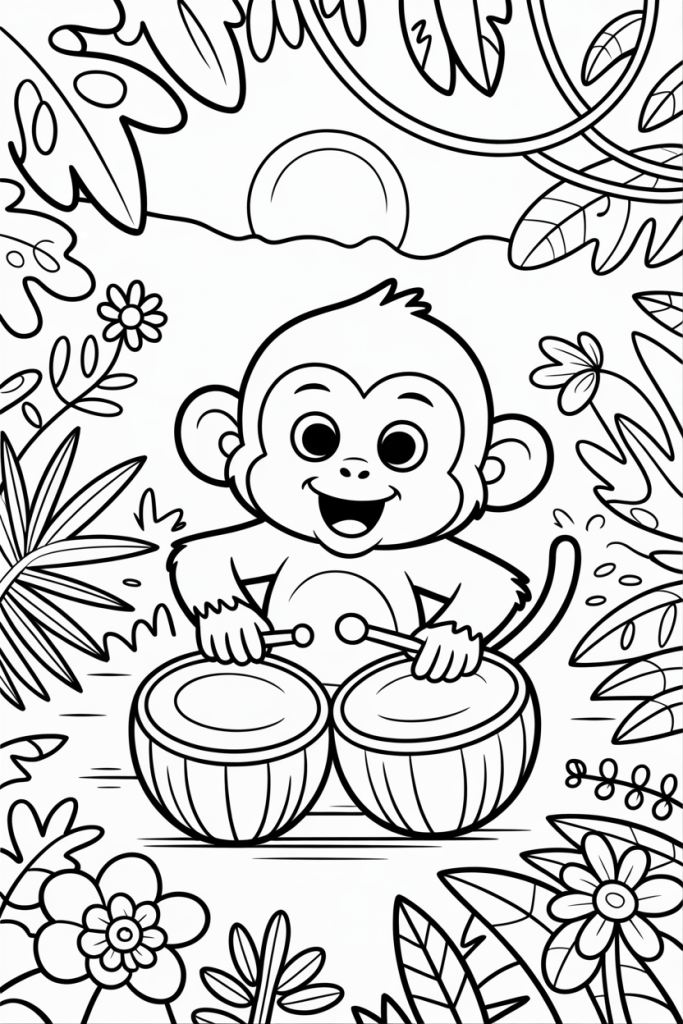25+ Monkey Coloring Pages – Free Printables for Kids (PDFs)