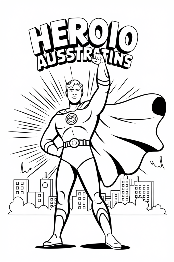 50+ Superhero Coloring Pages for Kids & Adults