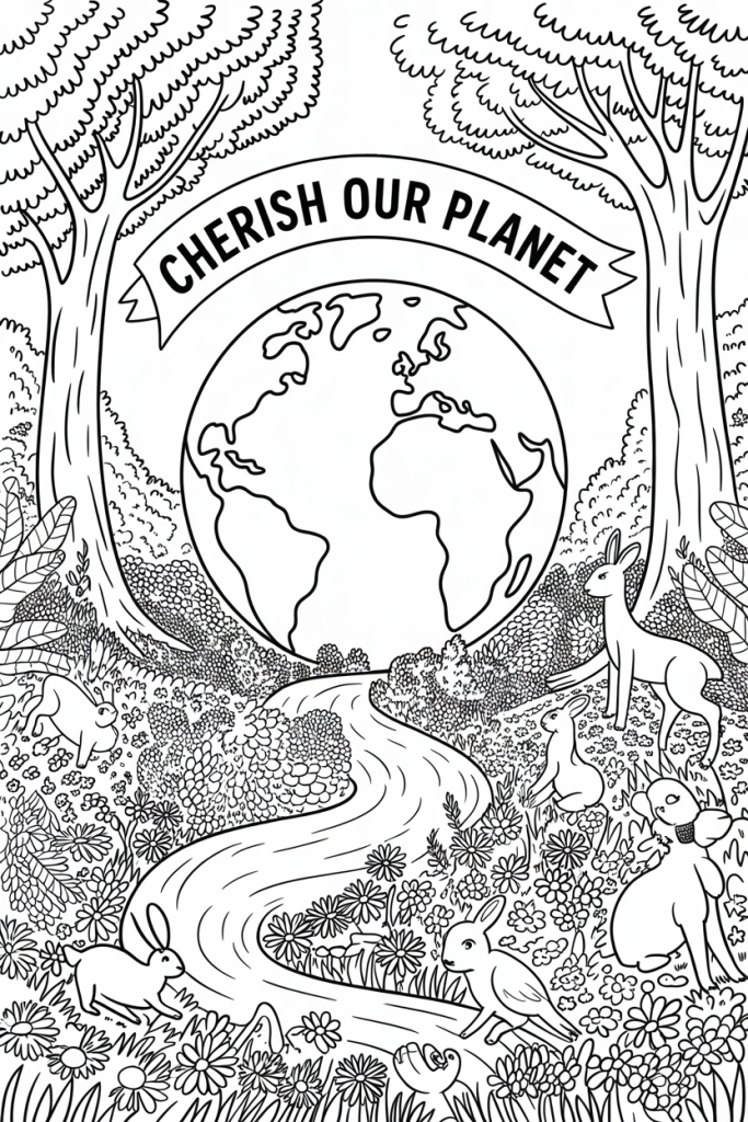 30+ Nature Coloring Pages Printable for All Ages