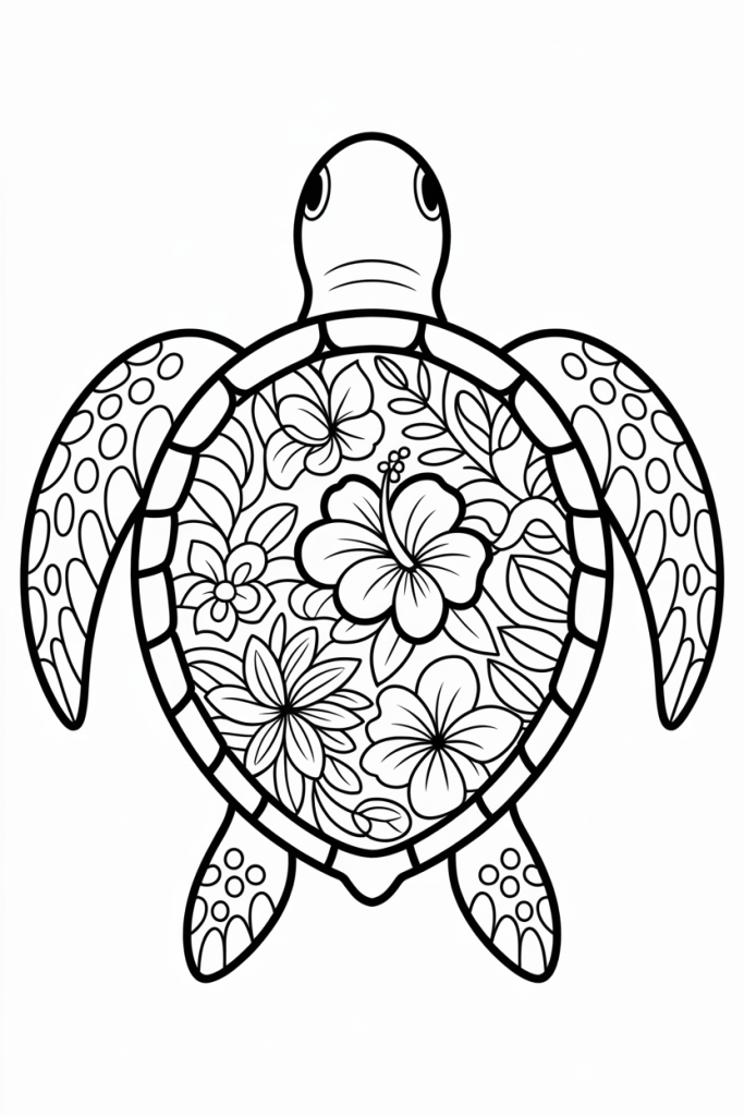 15+ Turtle Coloring Pages -Fun & Free Printables for Kids