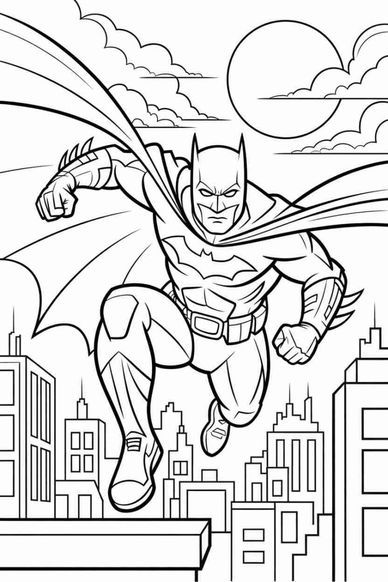 21+ Free & Easy Batman Coloring Pages to Print 🦇🖍️