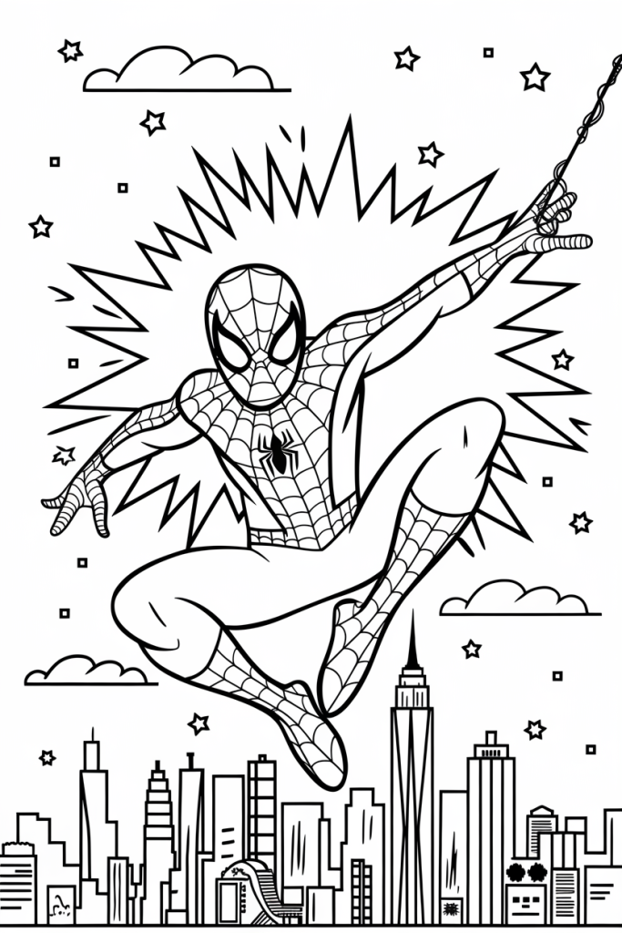 50+ Superhero Coloring Pages for Kids & Adults