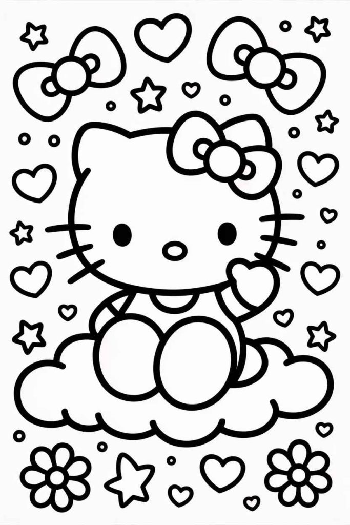 50+ Free Hello Kitty Coloring Pages – Easily Printable PDFs