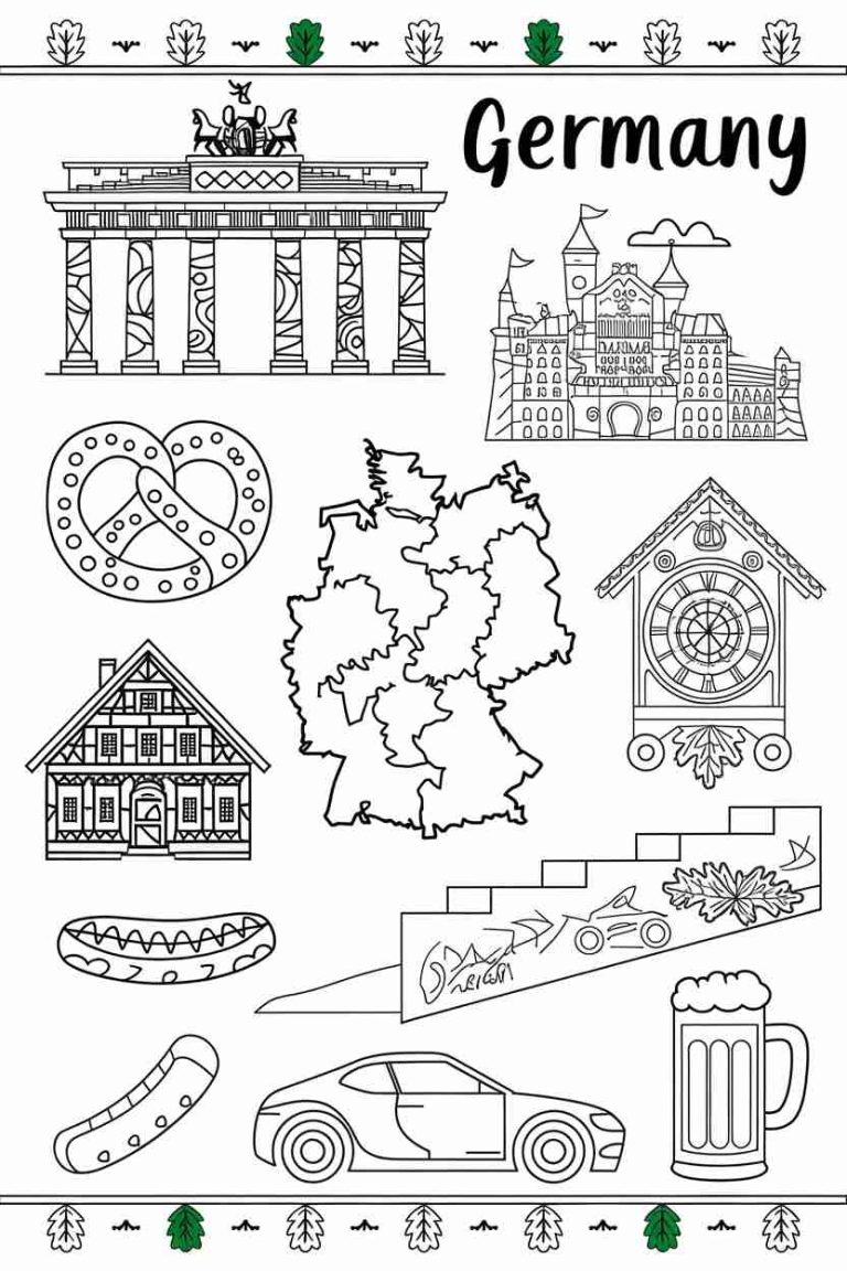 50+ Germany Coloring Pages 🇩🇪 | Free Printables to Download