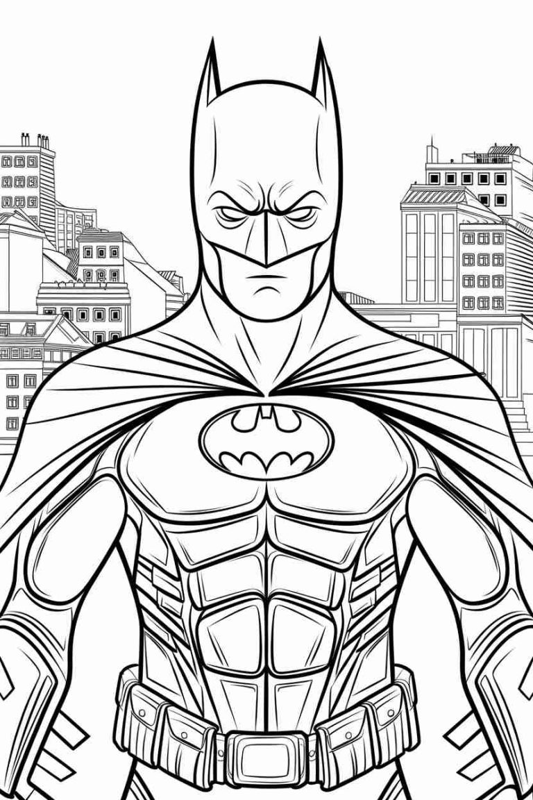 21+ Free & Easy Batman Coloring Pages to Print 🦇🖍️