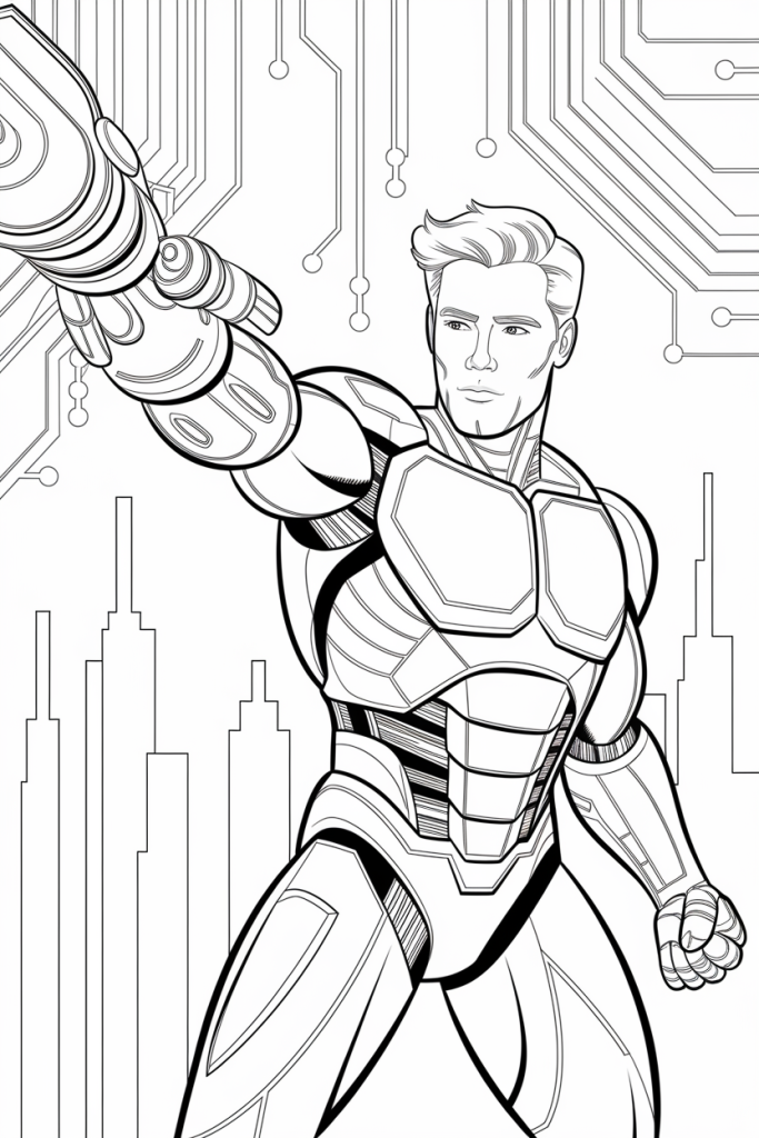 50+ Superhero Coloring Pages for Kids & Adults