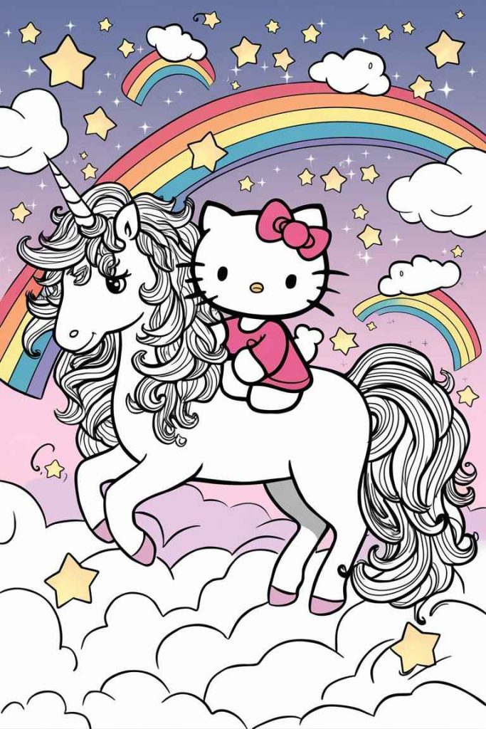 50+ Free Hello Kitty Coloring Pages – Easily Printable PDFs