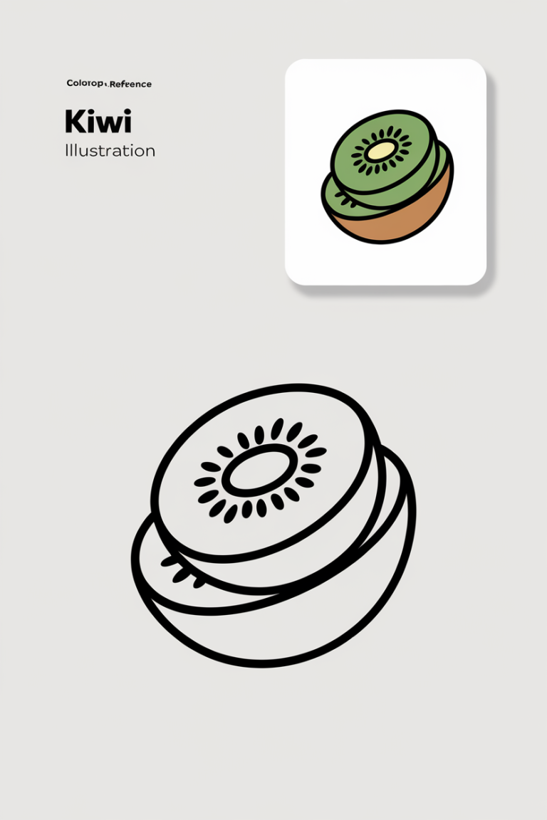 15+ Kiwi Fruit Coloring Pages–Fun & Free Printables for Kids