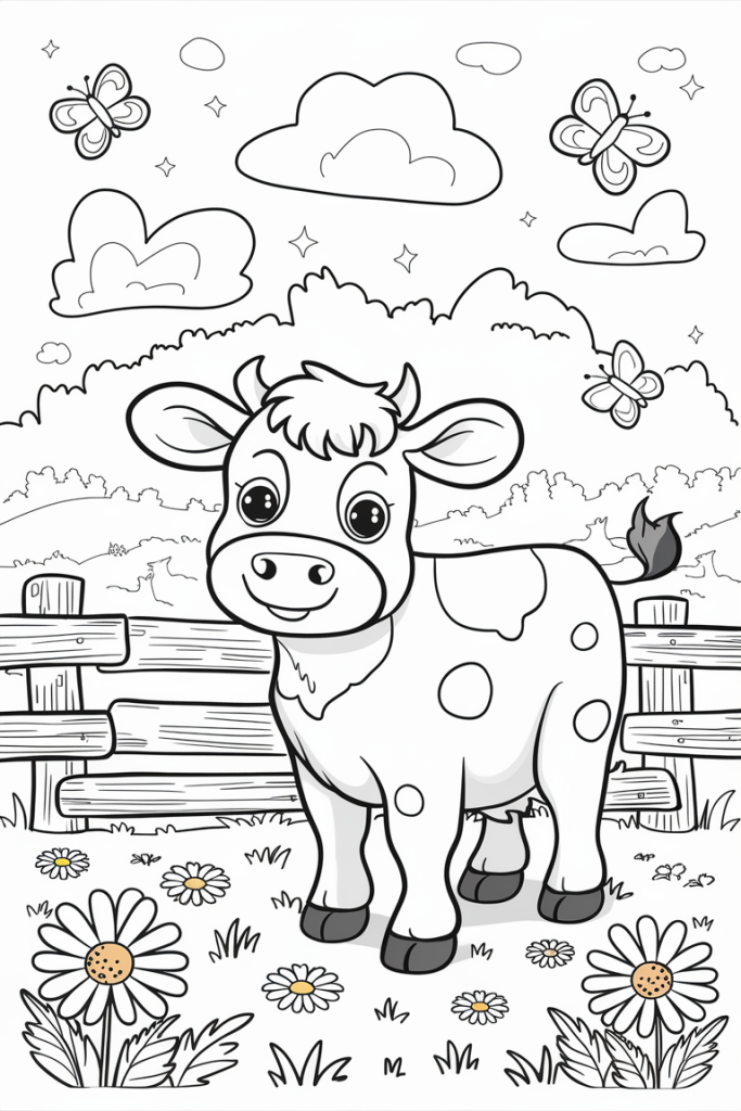 15+ Adorable Calf Coloring Pages You’ll Love (Free Printable Sheets ...