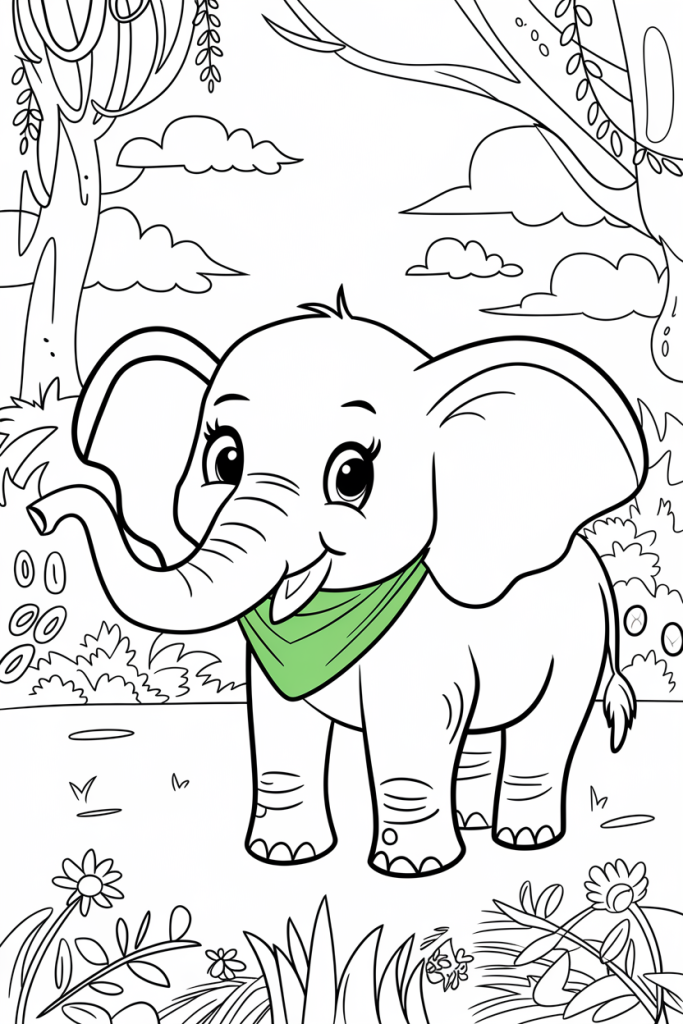25+ Free Elephant Coloring Pages (PDF) – Fun for All Ages!