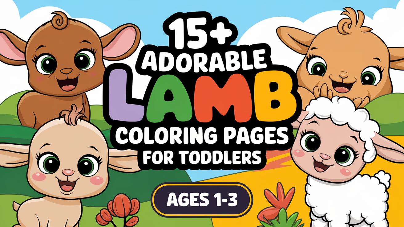 15+Free Lamb Coloring Pages – Printable & Fun for Kids