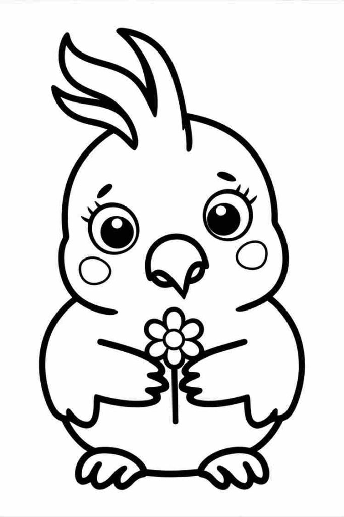 35+ Free Cockatoo Coloring Pages Printable for Kids & Adults