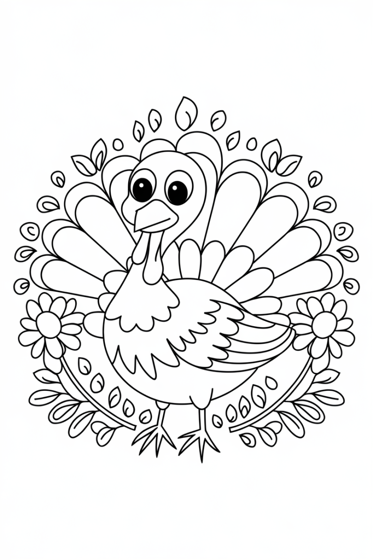 25+ Stunning Turkey Coloring Pages (Free & Printable) For All