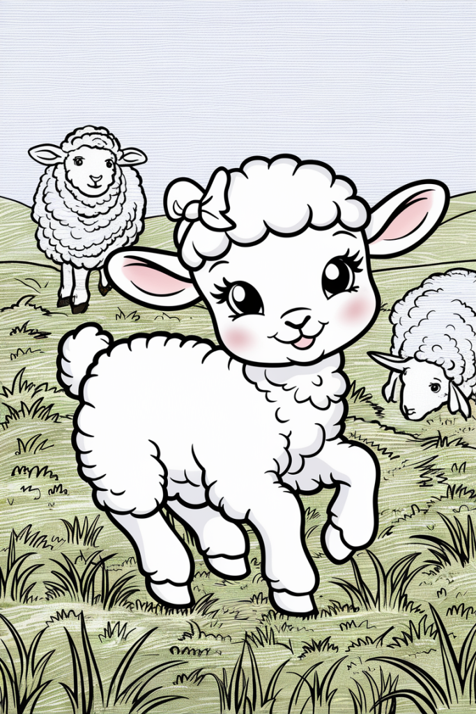 15+Free Lamb Coloring Pages – Printable & Fun for Kids