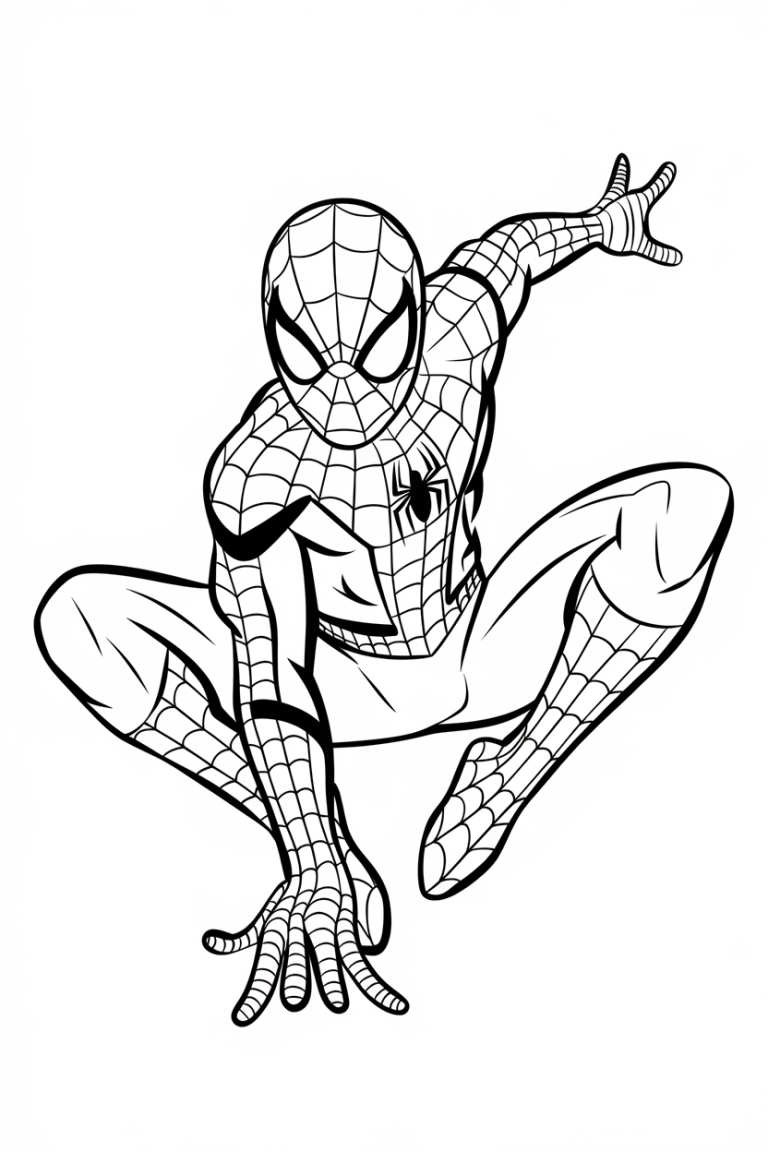 17+ Free Spiderman Coloring Pages Printable for Kids (PDF)