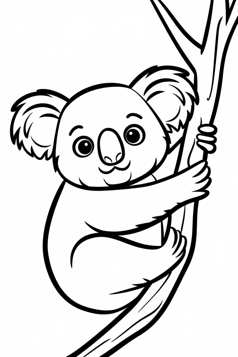 25+ Cute Koala Coloring Pages-Free Printables for Kids & Adults