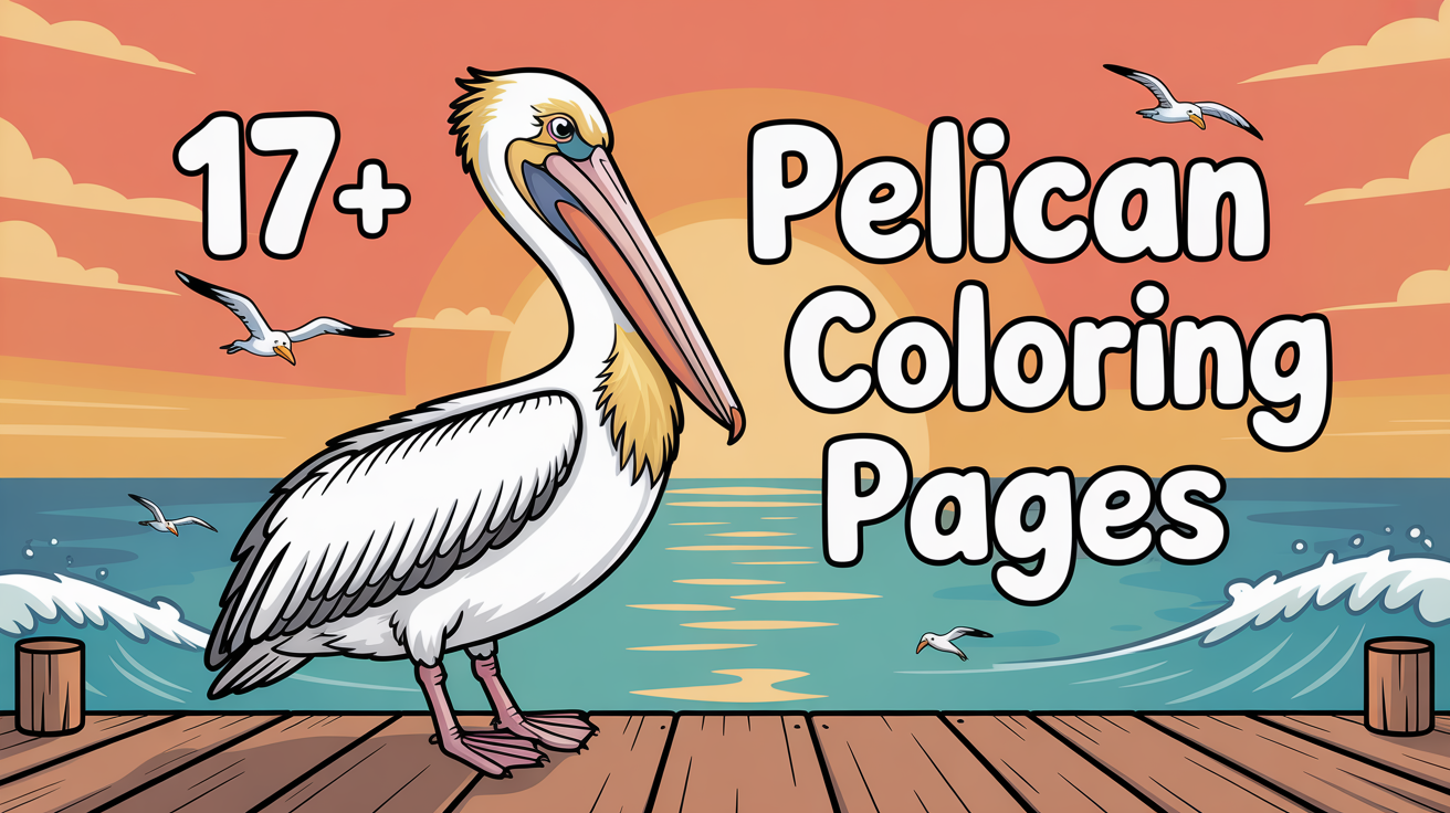 17+ Pelican Coloring Pages – Free Printable Sheets for Kids & Adults