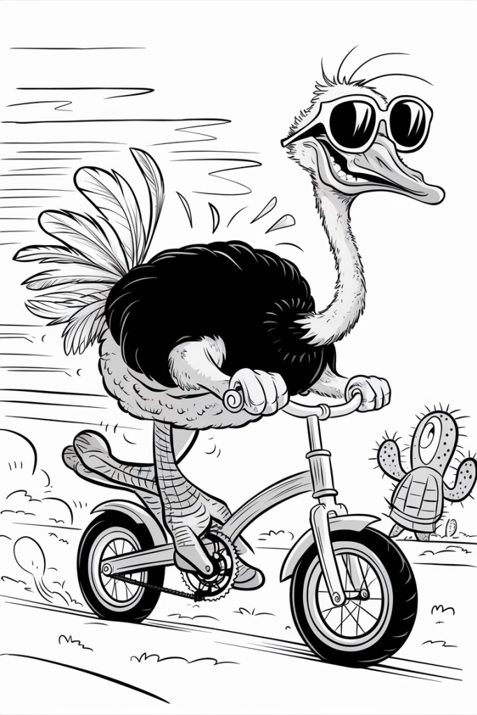 35+ Ostrich Coloring Page: Free Printables for Kids & Adults