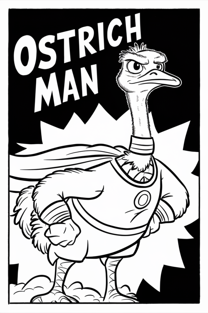 35+ Ostrich Coloring Page: Free Printables for Kids & Adults