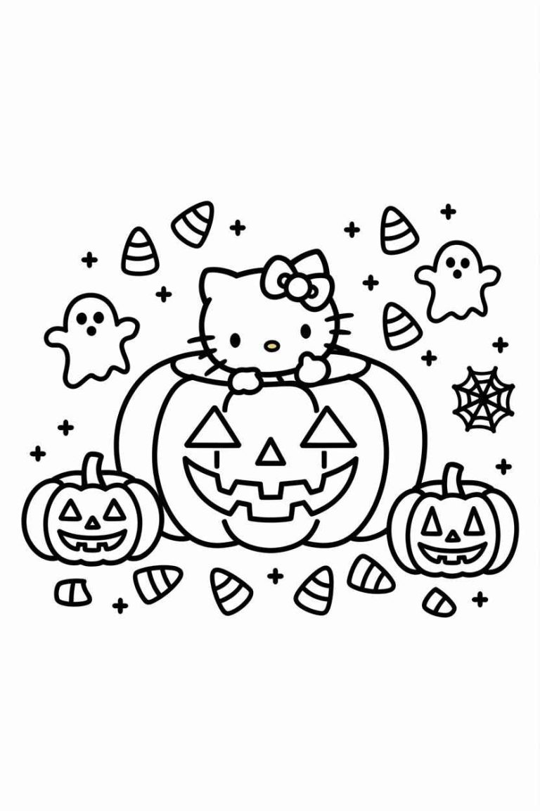 50+ Free Hello Kitty Coloring Pages – Easily Printable PDFs