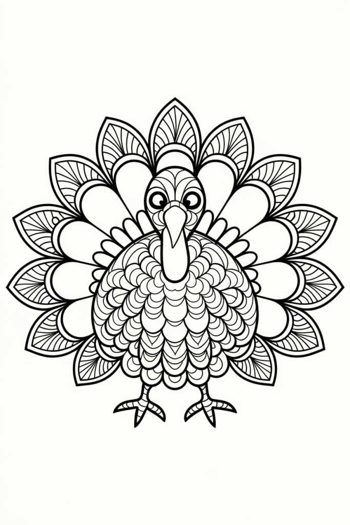 25+ Stunning Turkey Coloring Pages (Free & Printable) For All