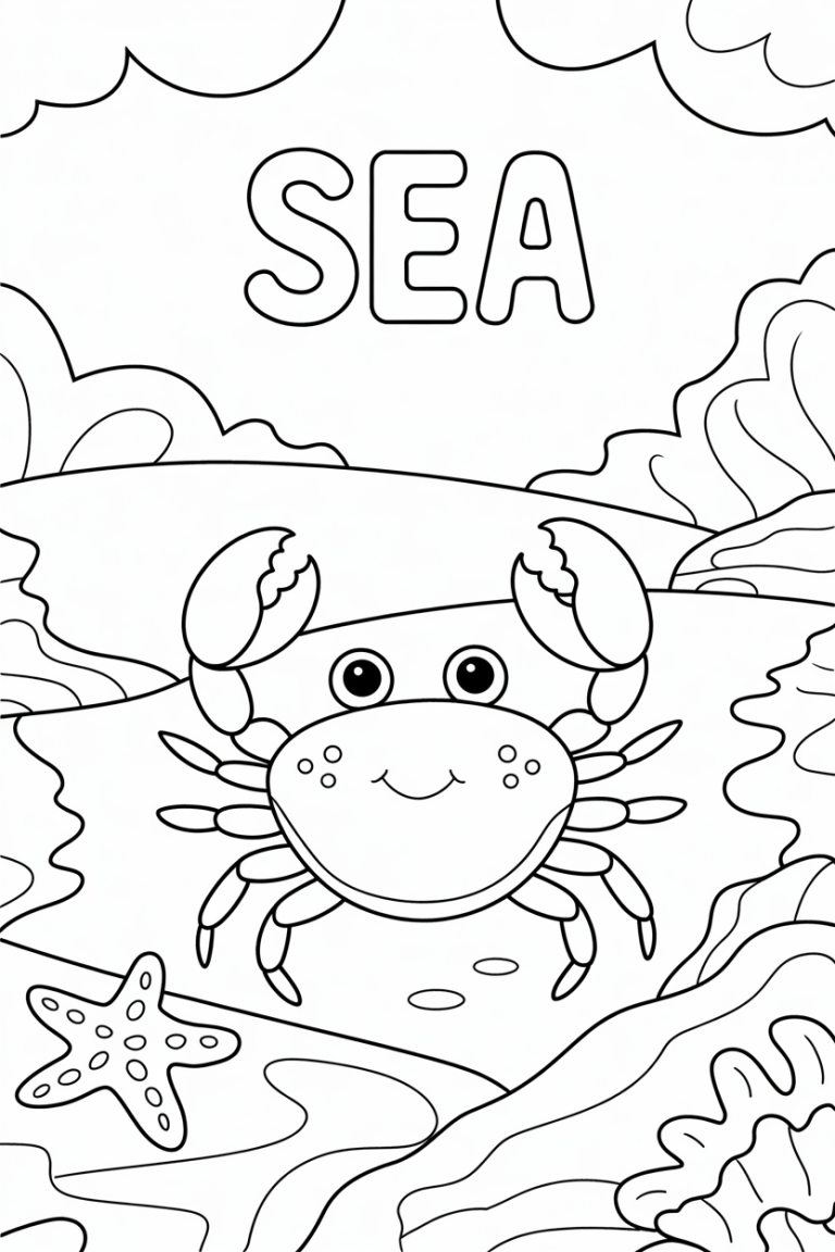 25+ Sea Animal Coloring Pages – Free Ocean Printable Sheets