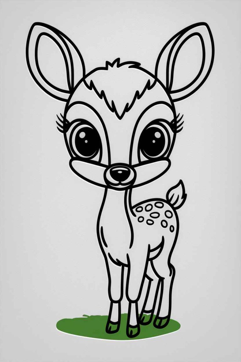 27+ Free Deer Coloring Pages for Kids & Adults to Print(PDFs)