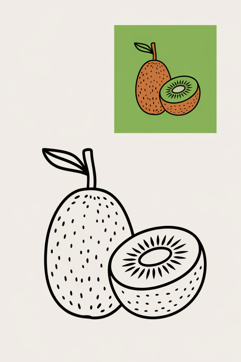 15+ Kiwi Fruit Coloring Pages–Fun & Free Printables for Kids