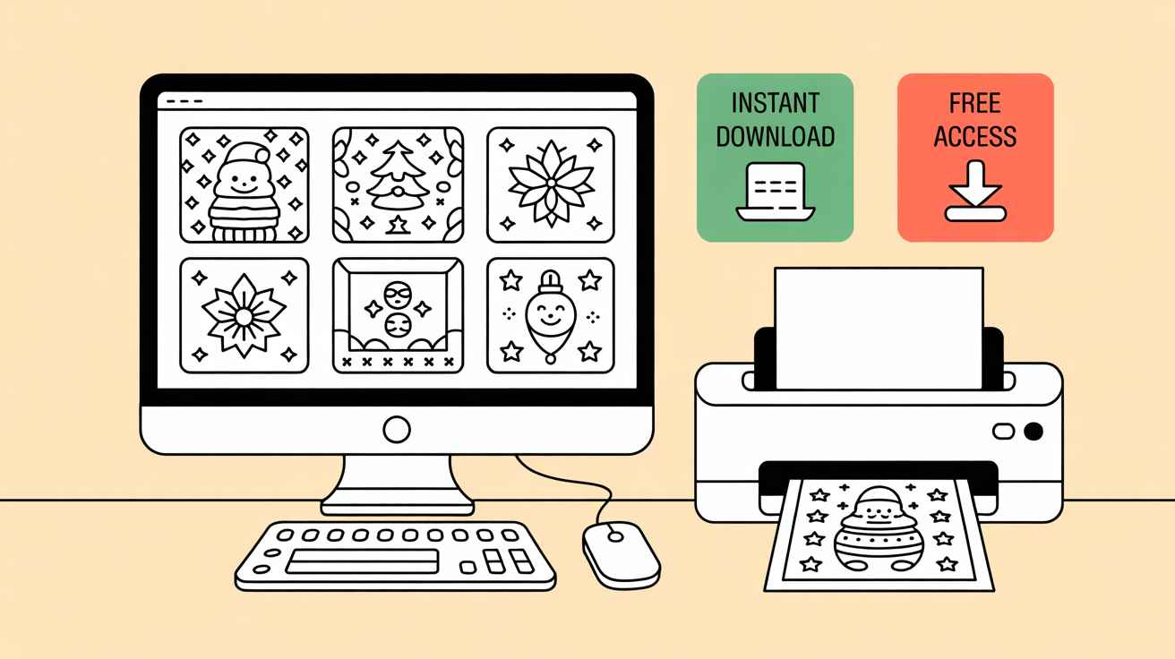 50+ Holiday Coloring Pages – Free Printables for Kids & Fun