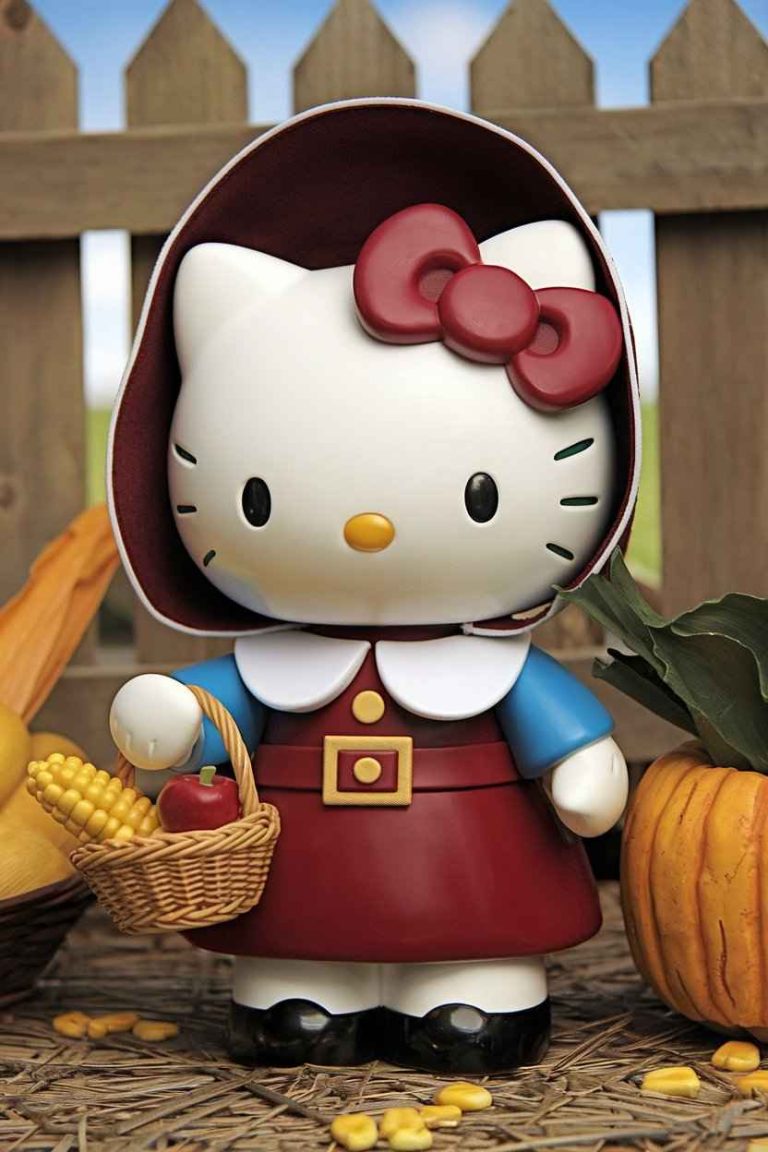 50+ Adorable Hello Kitty Thanksgiving Coloring Pages (PDFs)