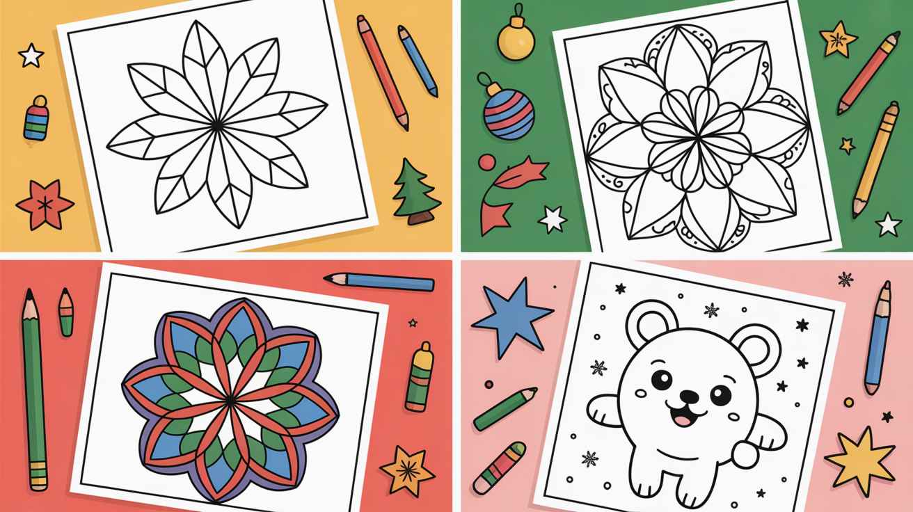 50+ Holiday Coloring Pages – Free Printables for Kids & Fun