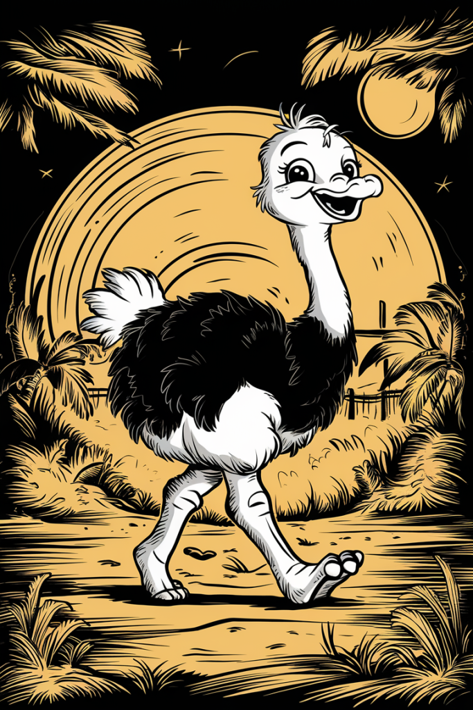 35+ Ostrich Coloring Page: Free Printables for Kids & Adults