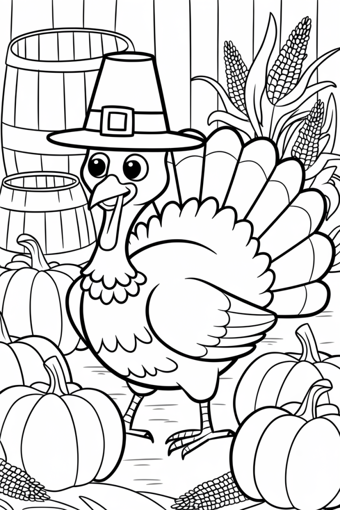 25+ Stunning Turkey Coloring Pages (Free & Printable) For All