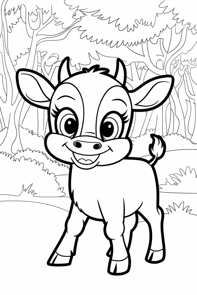 15+ Adorable Calf Coloring Pages You’ll Love (Free Printable Sheets ...