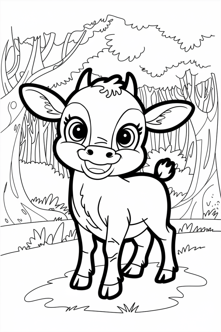 15+ Adorable Calf Coloring Pages You’ll Love (Free Printable Sheets ...