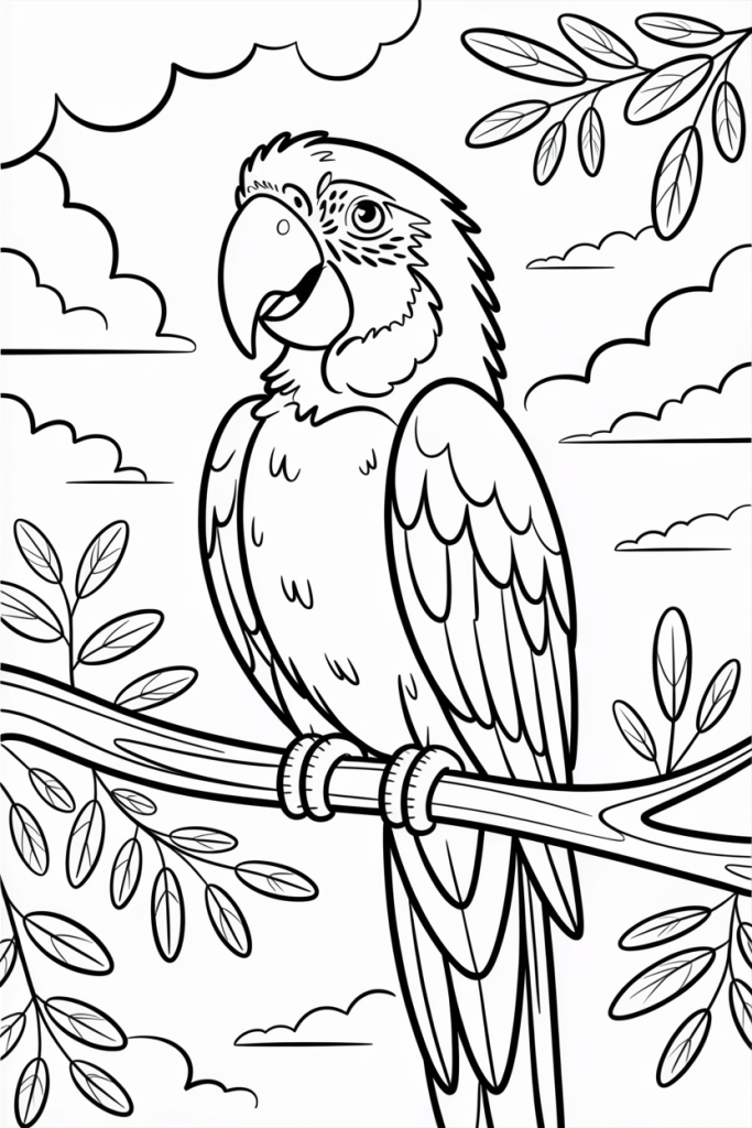 15+ Stunning Macaw Coloring Pages to Download & Color!