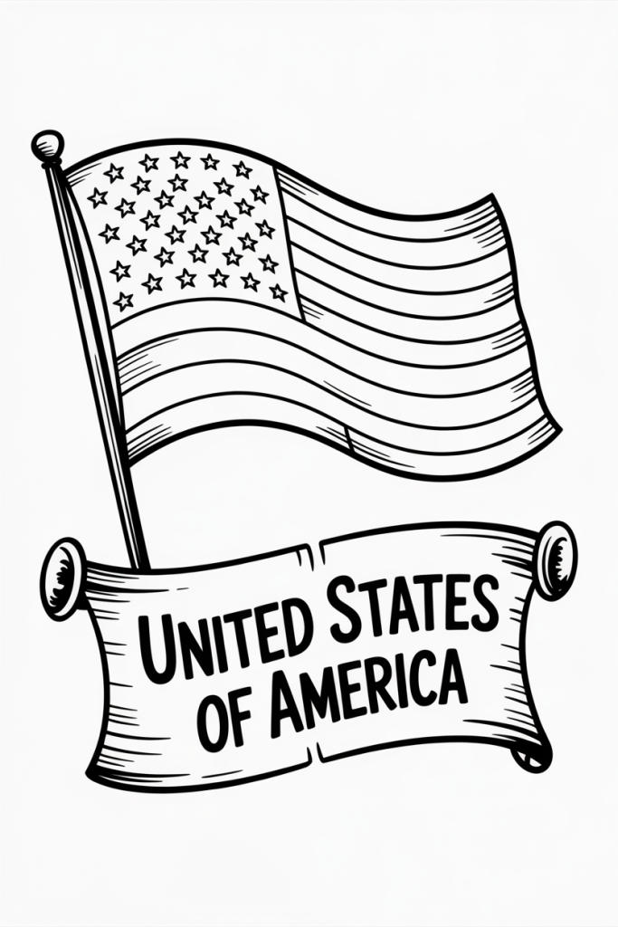 50+ 🇺🇸 United States Coloring Pages 🎨 | Free Printables 2025