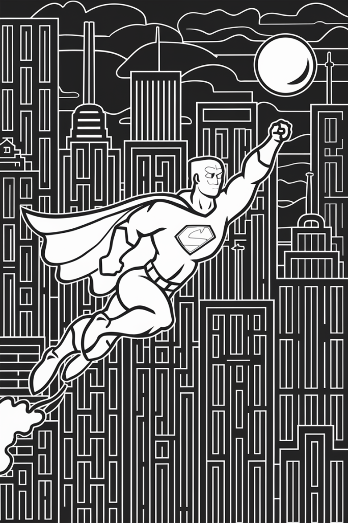 50+ Free Printable Superman Coloring Pages (PDF Download)