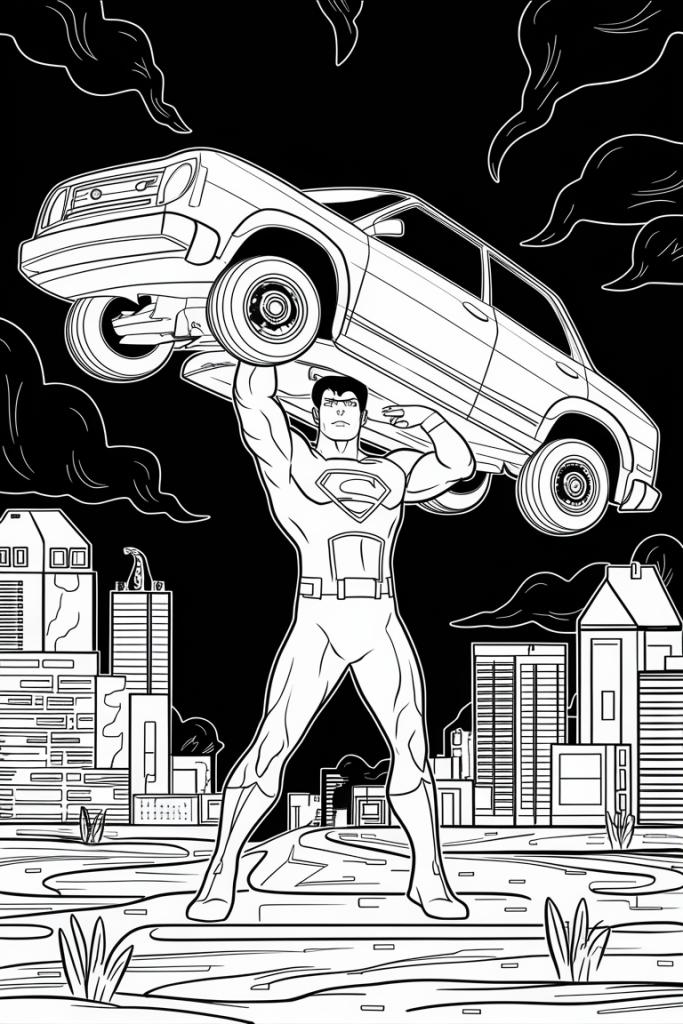 50+ Free Printable Superman Coloring Pages (PDF Download)
