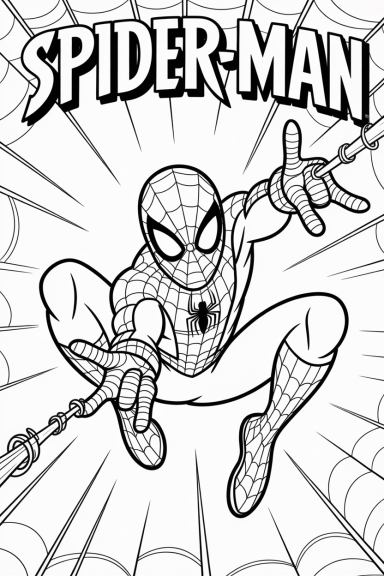 17+ Free Spiderman Coloring Pages Printable for Kids (PDF)