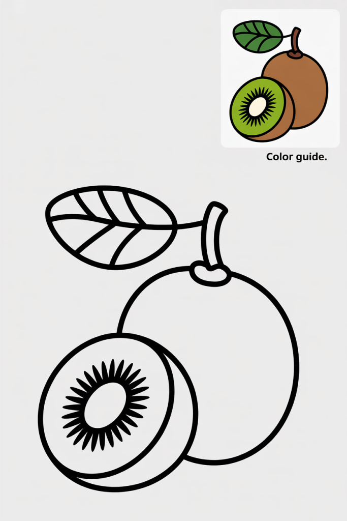 15+ Kiwi Fruit Coloring Pages–Fun & Free Printables for Kids