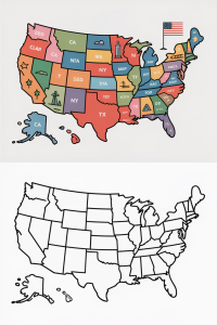 50+ 🇺🇸 United States Coloring Pages 🎨 | Free Printables 2025