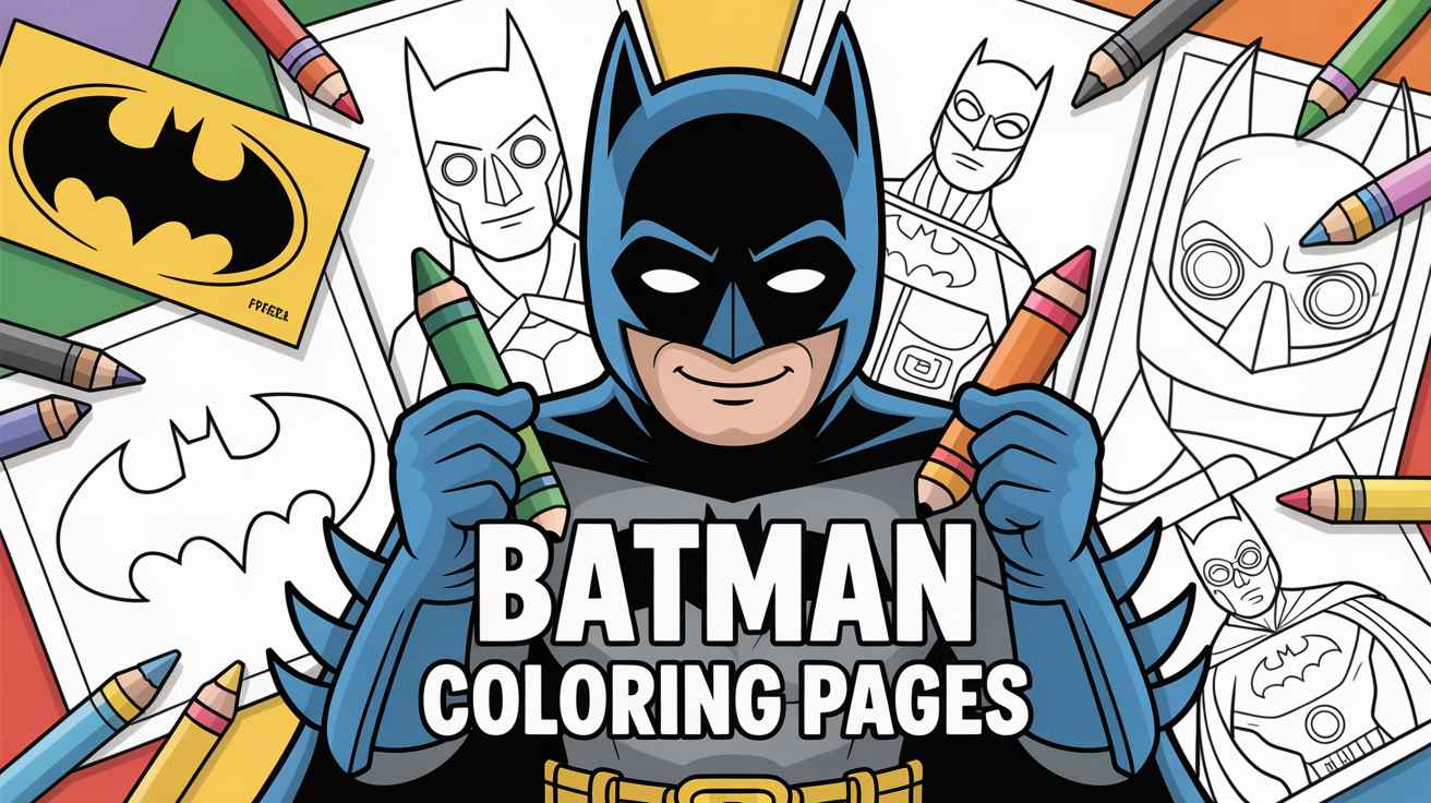 21+ Free & Easy Batman Coloring Pages to Print 🦇🖍️