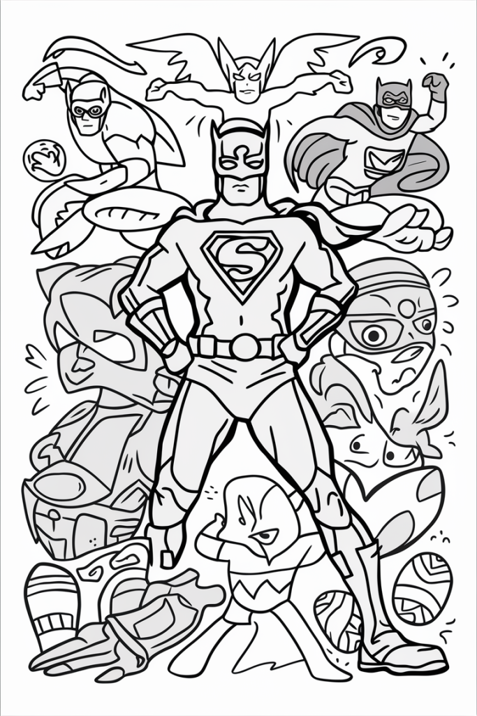 50+ Free Printable Superman Coloring Pages (PDF Download)